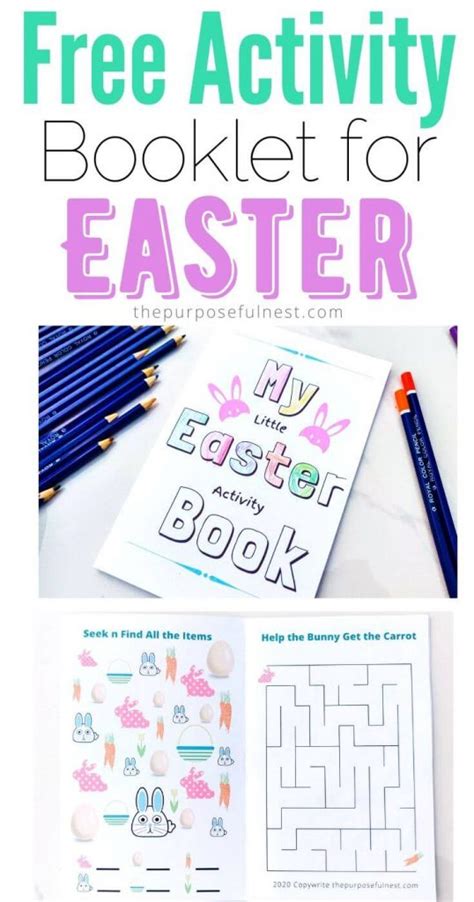 Printable Easter Activity Book The Purposeful Nest