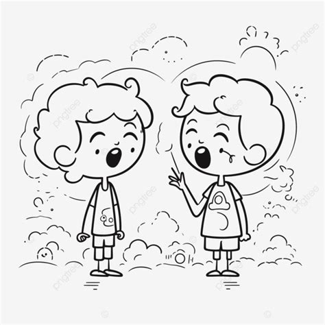 Dibujos De Niñas Hablando Para Colorear Vsun