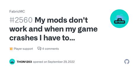 My Mods Don T Work And When My Game Crashes I Have To Reinstall My Launcher FabricMC