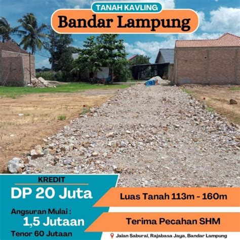 Sisa 2 Kapling Tanah Rajabasa Samping Sekolah Dasar