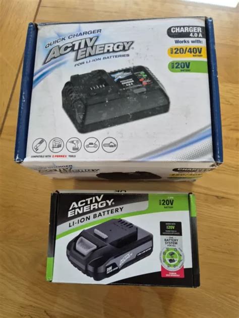 Ferrex Activ Energy 20v Battery Plus 20 40v Charger New £47 99 Picclick Uk