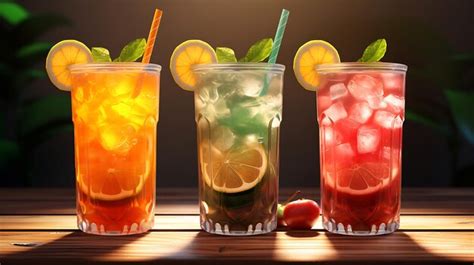 Juice Cocktail Premium Ai Generated Image