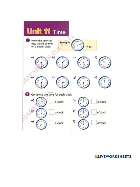 Maths Grade 2 Time Pdf