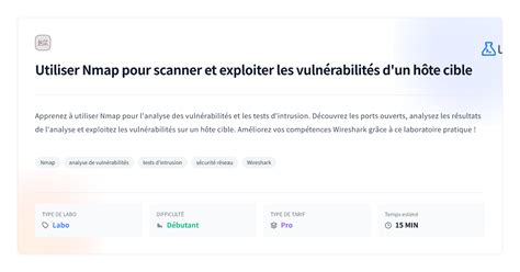 Utiliser Nmap Pour Scanner Et Exploiter Les Vulnérabilités Dun Hôte