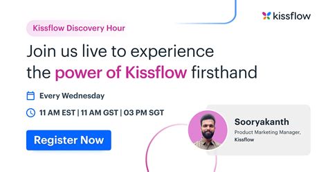 Kissflow Live Demo Register For Our Weekly Free Demo