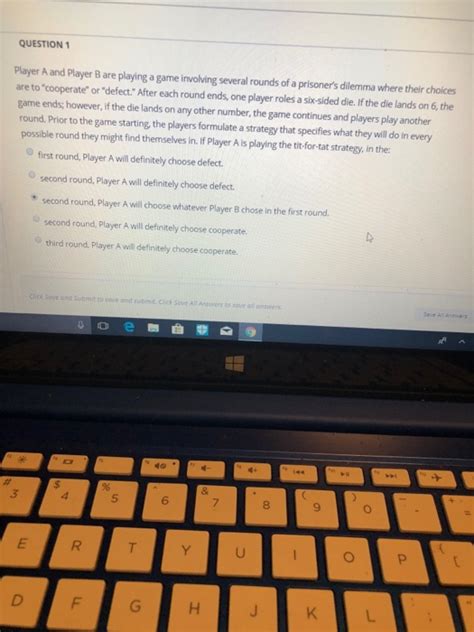 Solved Question1 Player A And Player B Are Playing A Game