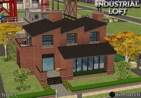 Industrial Brick Loft No Cc Sims Building Sims 2 House Sims House