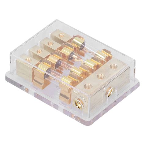 12v 60a Car Stereo Audio Fuse Holder Box 1 Input 4 Output Distribution