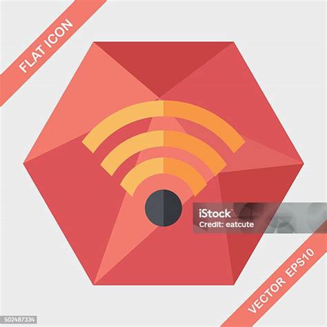 무선 Wifi 평편 아이콘크기 긴 Shadow 공유 개념에 대한 스톡 벡터 아트 및 기타 이미지 공유 개념 기업 재무와 산업 모뎀 Istock