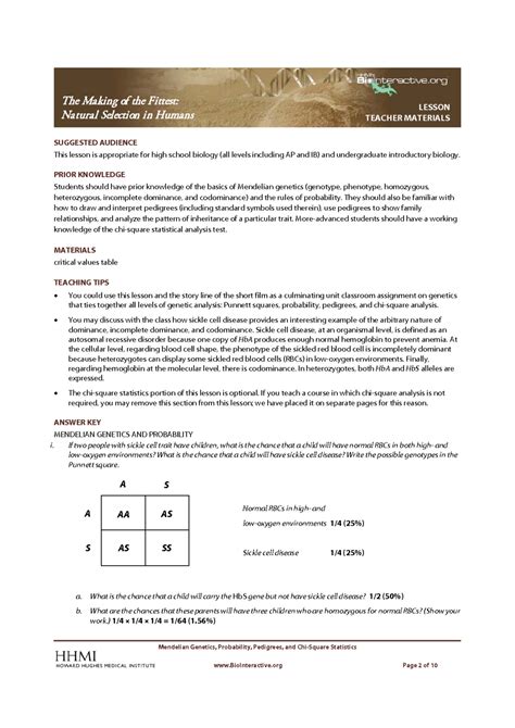 Analyzing Pedigrees With Chi Square Statistics For Mendelian Genetics