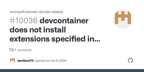 Devcontainer Does Not Install Extensions Specified In Devcontainerjson