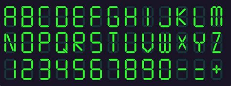 Digital Display Font Alarm Clock Letters And Numbers Electronic Alph By Tartila Thehungryjpeg