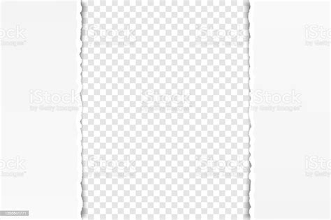 흰색 벡터 찢어진 종이 배너 찢어진 가장자리와 투명 한 배경에 텍스트에 대 한 공간 0명에 대한 스톡 벡터 아트 및 기타 이미지 0명 공란 긴 Istock