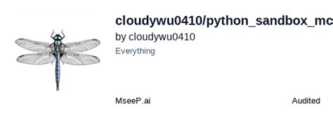 GitHub Cloudywu Python Sandbox Mcp Server A MCP Server That Enables LLMs To Run Python