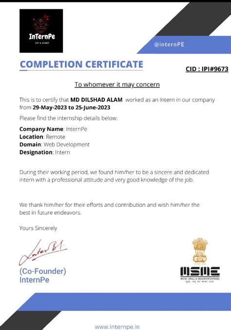 Md Dilshad Alam On Linkedin Connections Thankyou Intern Webdevelopment Opportunity Share