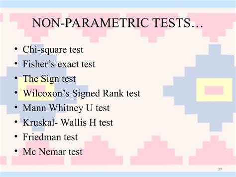6Tests Of Significance Parametric And Non Parametric Tests Ppt