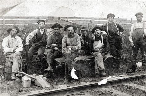 Railroad Work Crew Postcard Ames History Museum