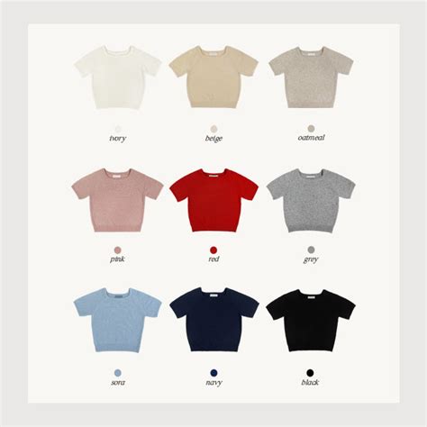 에이비글 긴팔ver 9color💖 유넥 니트 레이어드 탑 이너웨어 무지 세미 크롭 탑 반팔 가을 간절기 자켓이너