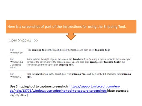 Use The Snipping Tool To Capture Screen Shots