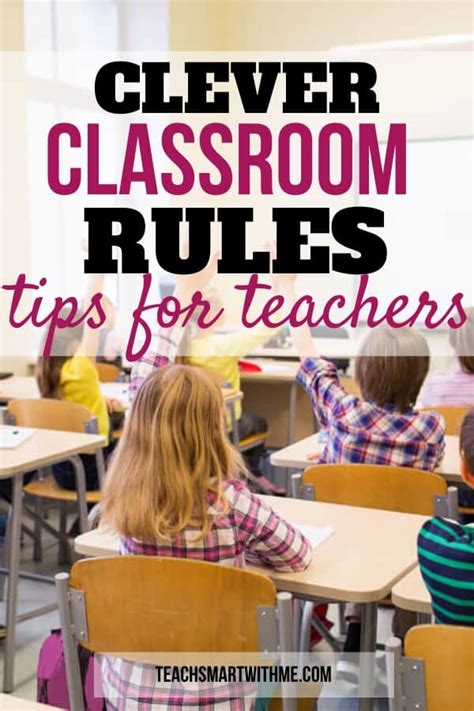 Clever Classroom Rules In Middle School Tips For Teachers Teach Smart With Me