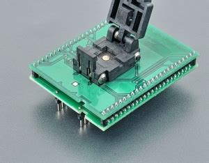 DIL QFN ZIF CS MSP Programming Programmer Adapter Socket Converter Package QFN Elnec