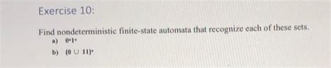 Solved Find Nondeterministic Finite State Automata That