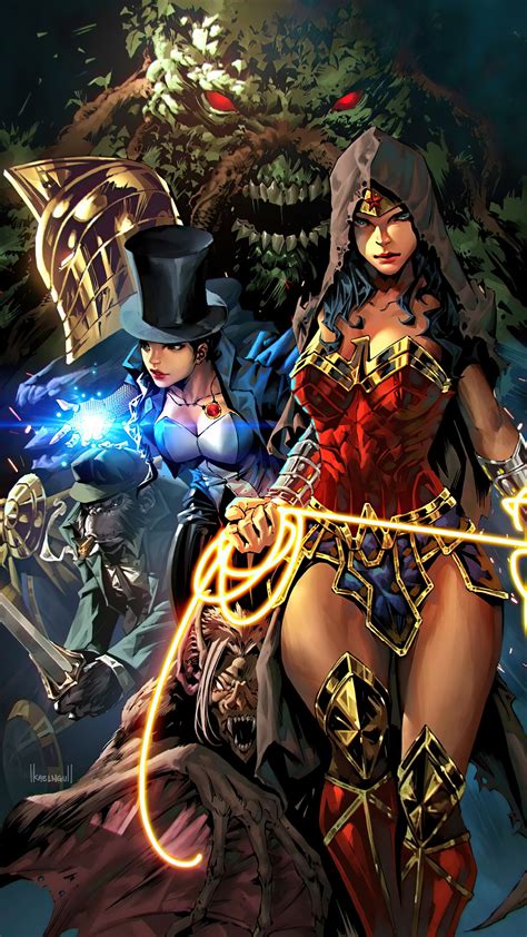 Wonder Woman Zatanna Dr Fate Jl Dark 4k 857 Wallpaper Iphone Phone