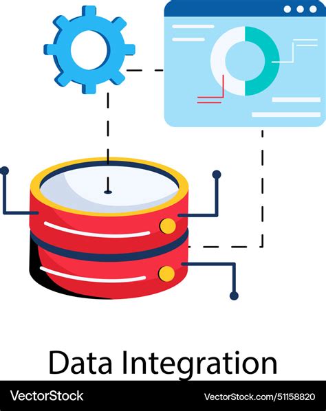 Data Integration Royalty Free Vector Image Vectorstock