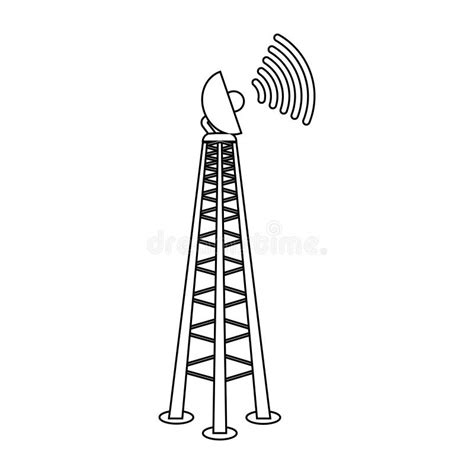 Network Tower Icon Stock Vector Illustration Of Telecommunications 331207953