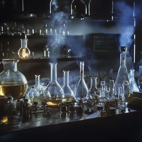 A Laboratory Scene With Metal Hydrides And Oxides Premium Ai