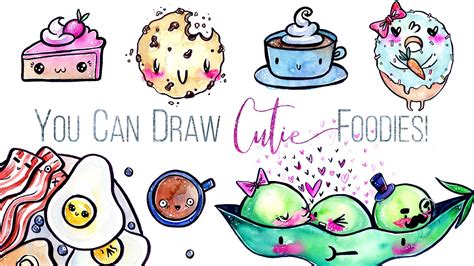 you can draw cute foods in 2 simple steps learn drawing for beginners yasmina creates