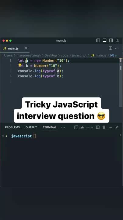 Manpreet Singh On Linkedin Javascriptinterview Trickyquestion