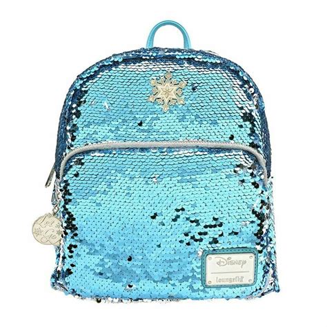 Loungefly Disney Frozen Elsa Reversible Sequin Mini Backpack Wdbk0935