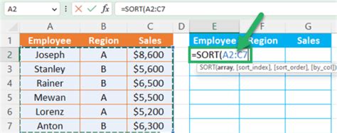 Excel Sort Function Sort Excel Data Using A Formula 2024