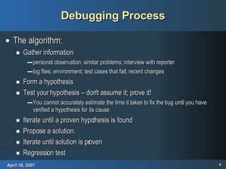 The Art Of Debugging PPT