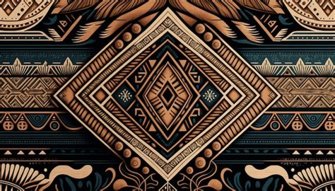 Premium Ai Image Tribal Fusion Bold And Intricate Pattern With An