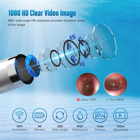 Ear Wax Removal Tool Smart Ear Cleaner Ear Camera Scope With Light