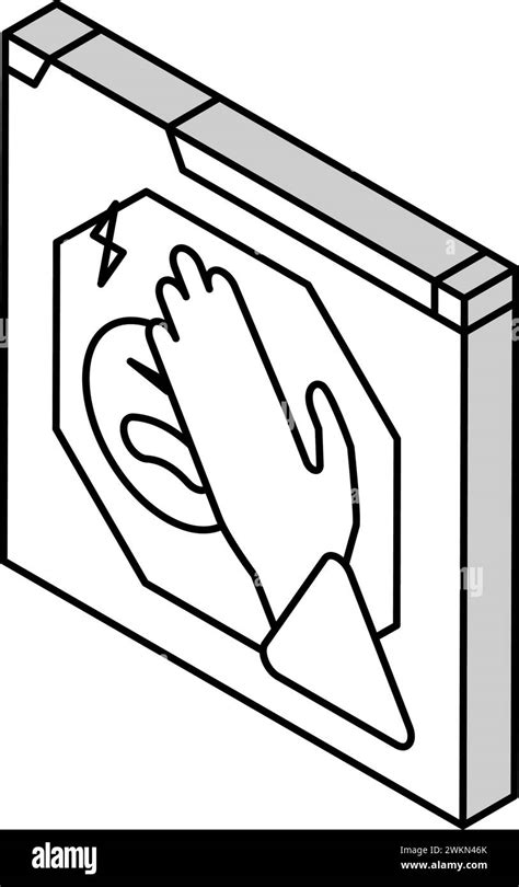 Cyberbullying Prevention Isometric Icon Vector Illustration Stock