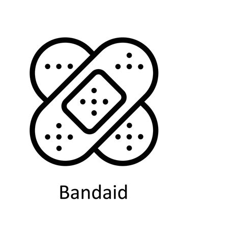Bandage Vector Outline Icons Simple Stock Illustration Stock 21514374