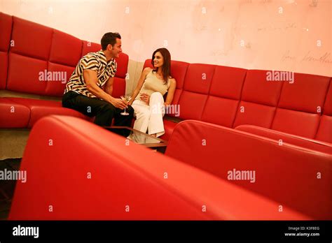 Couple In A Bar Stock Photo Alamy
