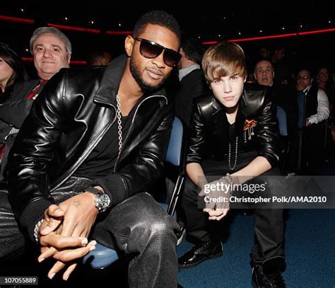 Usher Justin Bieber Photos And Premium High Res Pictures Getty Images