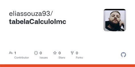 Github Eliassouza Tabelacalculoimc