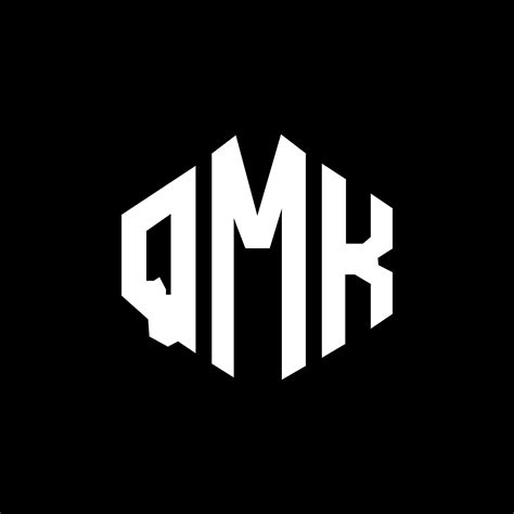 Qmk Letter Logo Design With Polygon Shape Qmk Polygon And Cube Shape