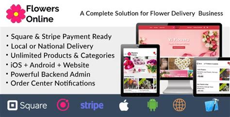Florist App Online Mobile App Template 6 1 Free Download Wp Nulled Pro