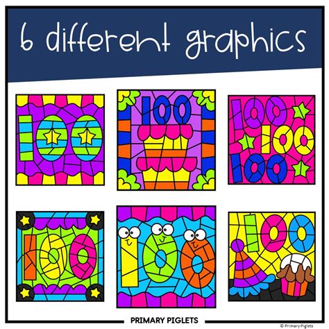 100th Day Of Babe Color By Number Addition 100th Day Of Babe Color By Code Addition