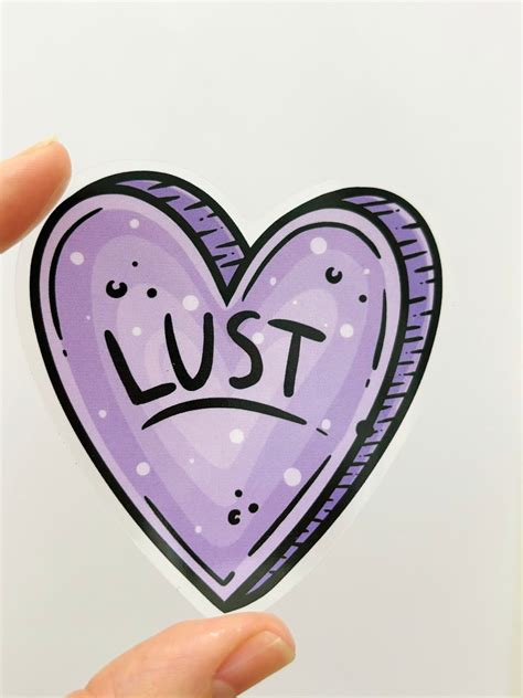 Lust In Heart Stickers Sex Vinyl Stickers Journaling Stickers Fetish