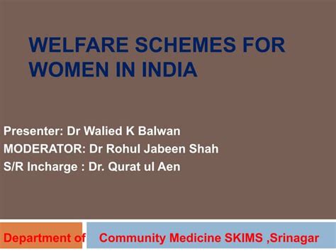 Welfare Schemes For Women In India 1 Copy Ppt