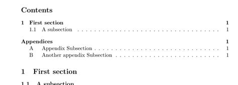 sectioning numbering appendices by letter instead of number tex