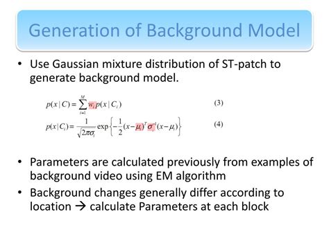 Ppt Moving Object Detection With Background Model Based On Spatio