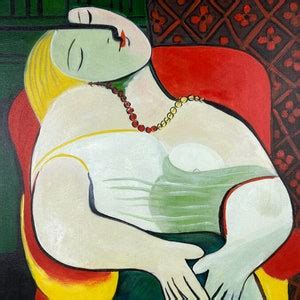 Pablo Picasso Le R Ve X Hand Painted Oil Painting Replica Large Dinning Room Wall Art Bed